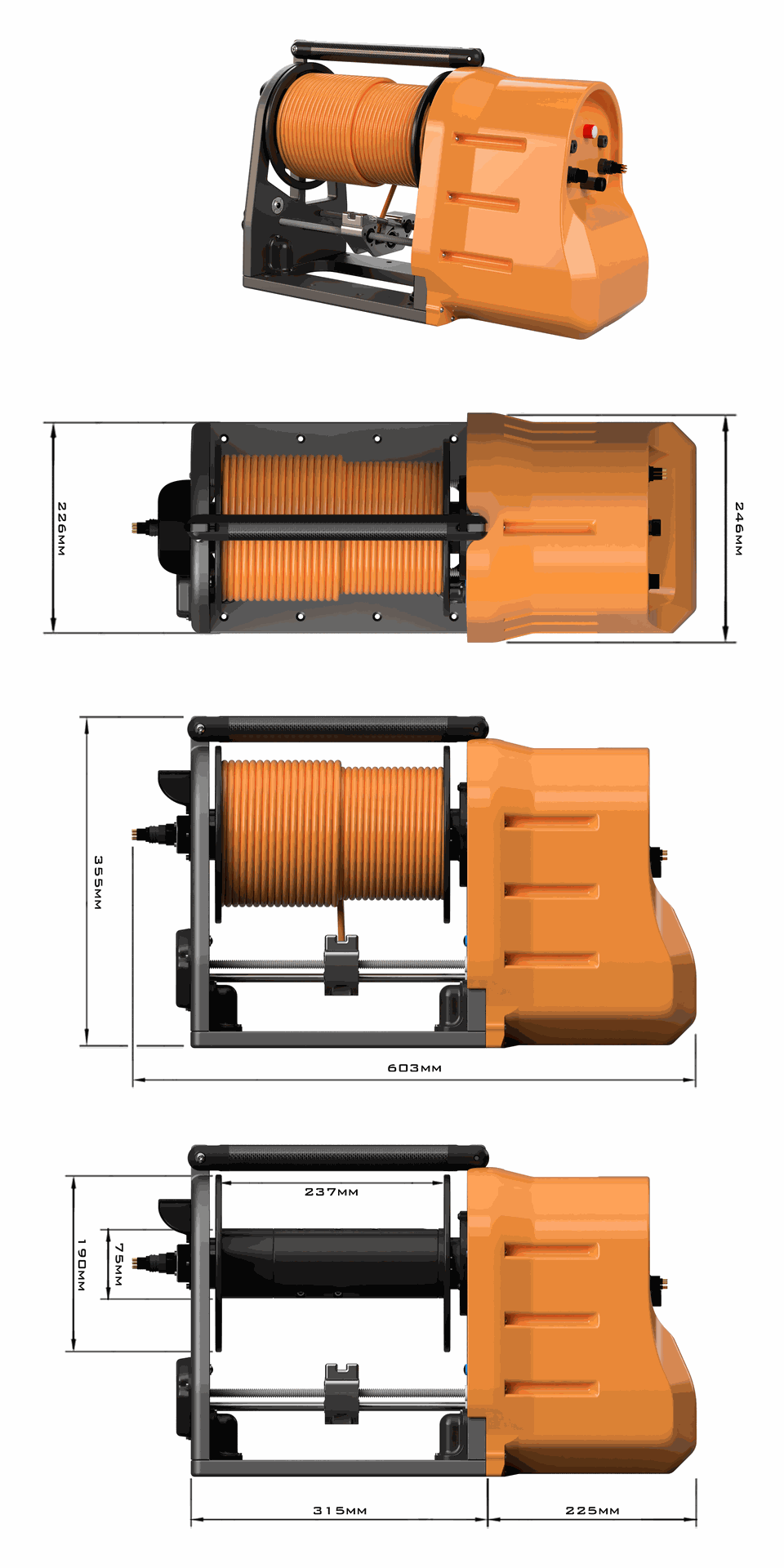 Nautilus Tether Management System | Hybrid Robotics Inc.